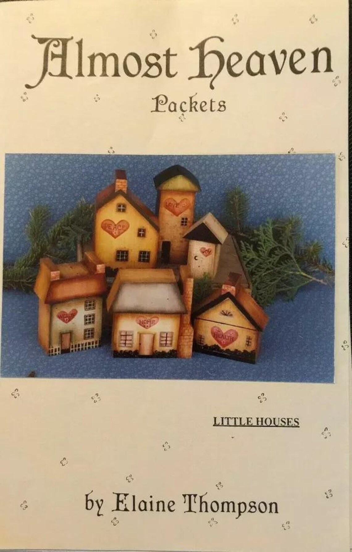 Vintage 1989 Tole Pattern Packet: Little Houses by Elaine Thompson - Etsy