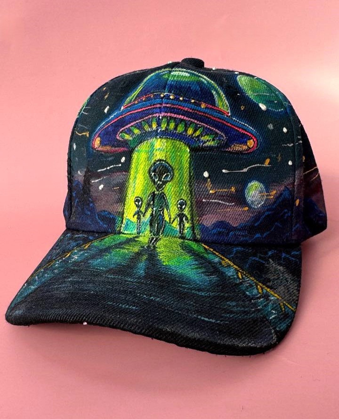 Custom Hand-painted Acrylic Caps, Personalized Artistic Baseball Hats ...