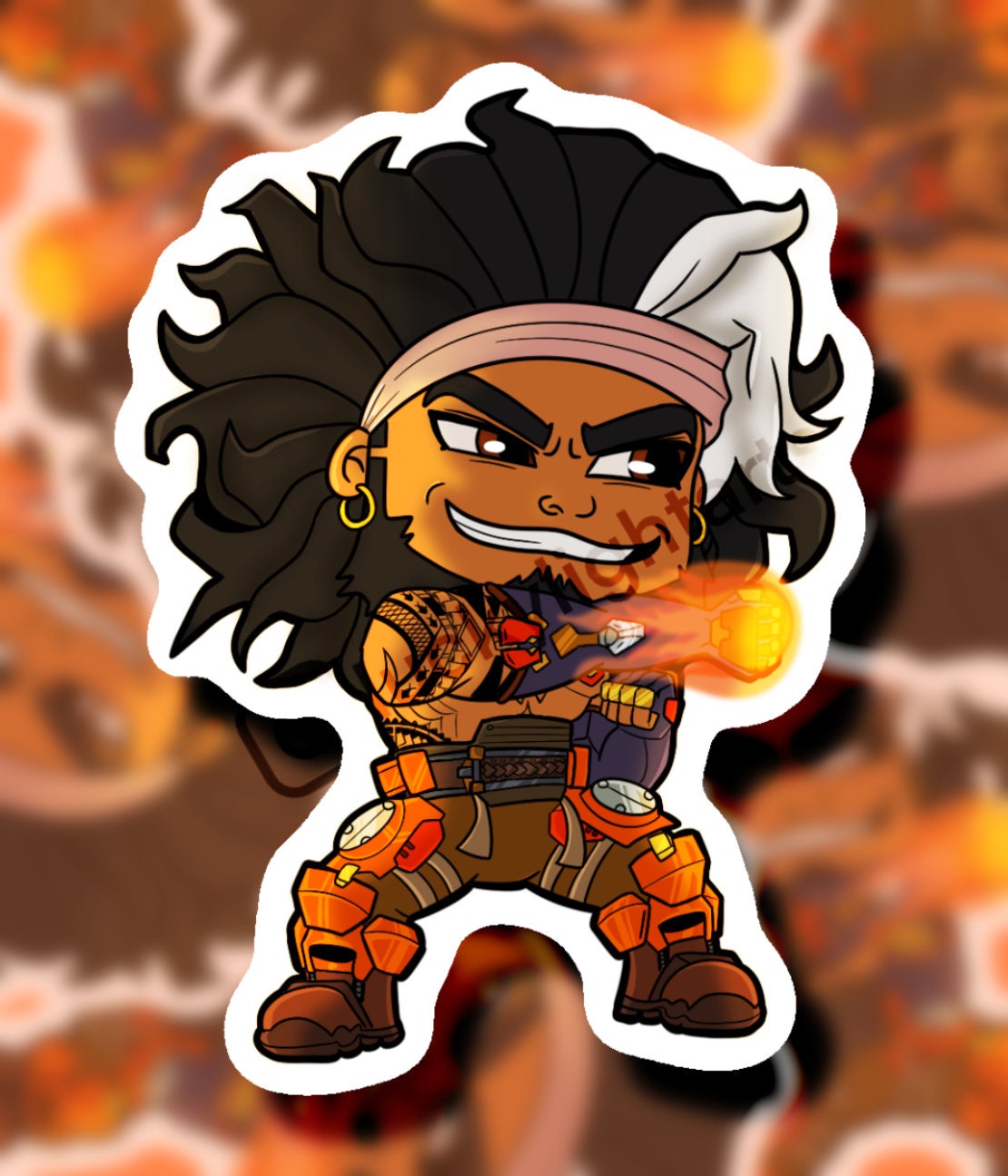 Overwatch 2 Chibi Mauga Sticker - Etsy