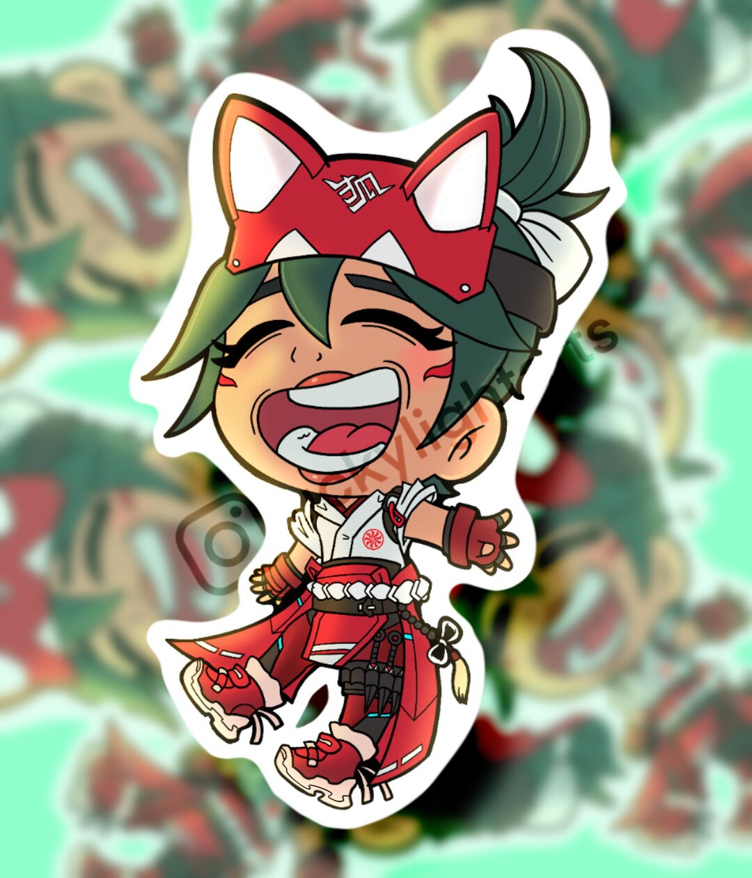 Overwatch 2 Chibi Kiriko Sticker - Etsy