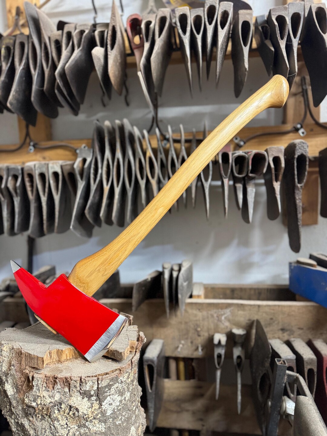 Vintage Restored “P” FIRE AXE (bus Axe) on Hickory 24” Packaxe Handle ...