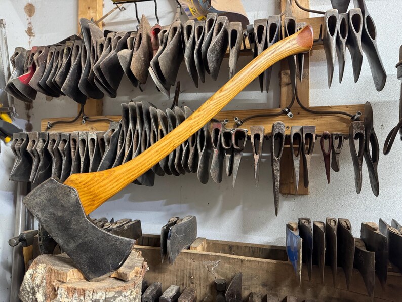 Restored Vintage Rare English Elwell 6 Rounding Pattern Axe With ...