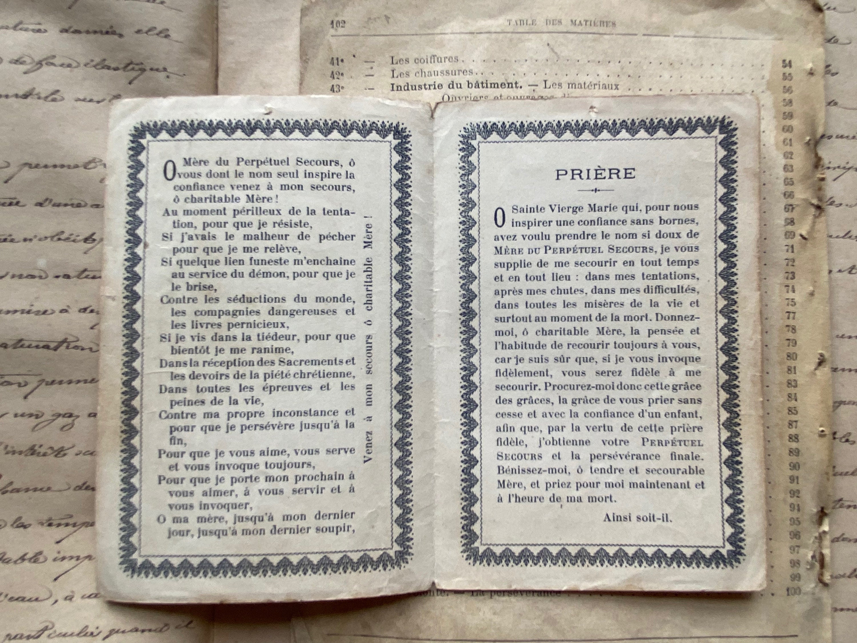 A Vintage French Prayer Card, Our Lady of Perpetual Help - Etsy