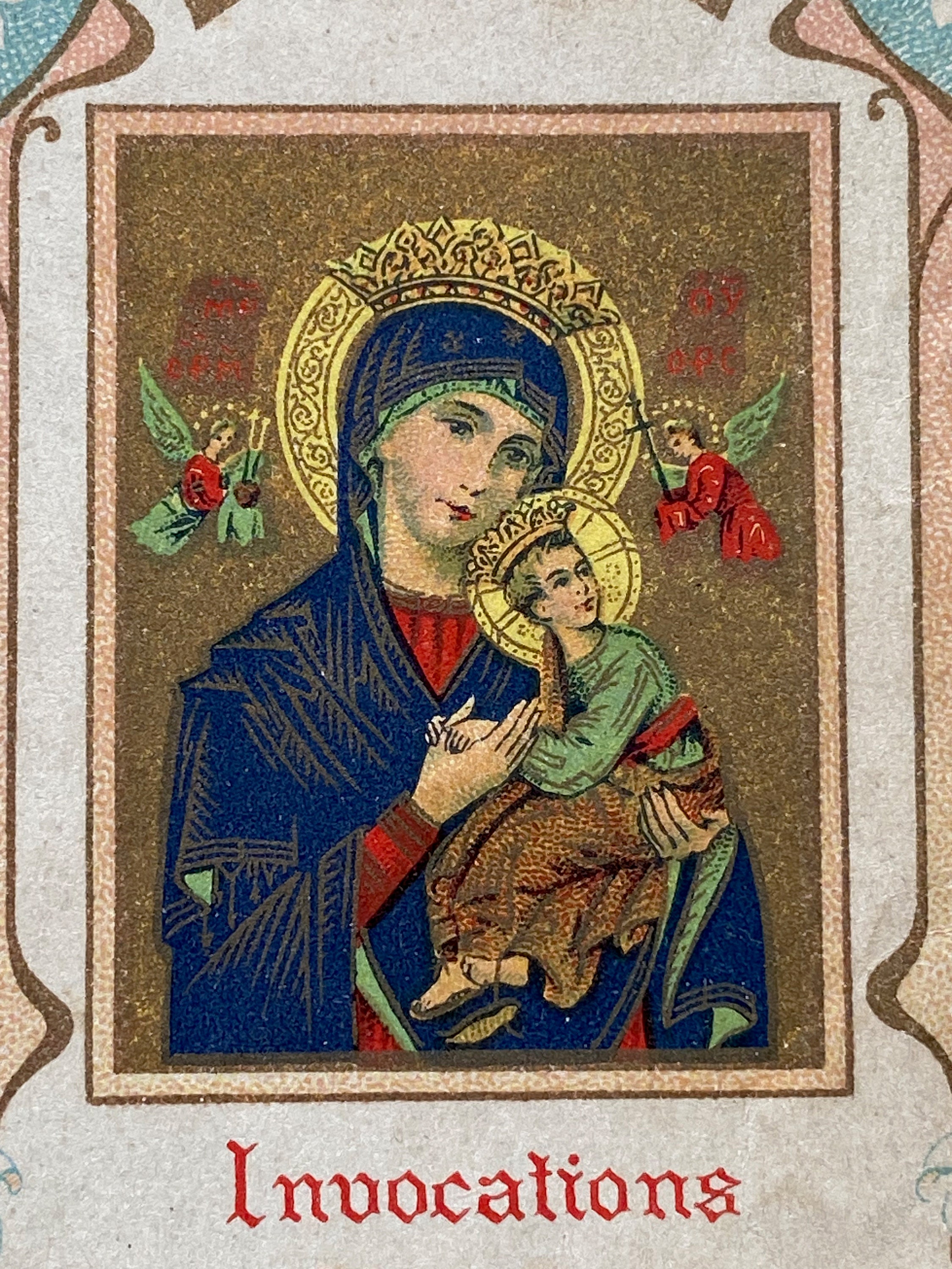 A Vintage French Prayer Card, Our Lady of Perpetual Help - Etsy