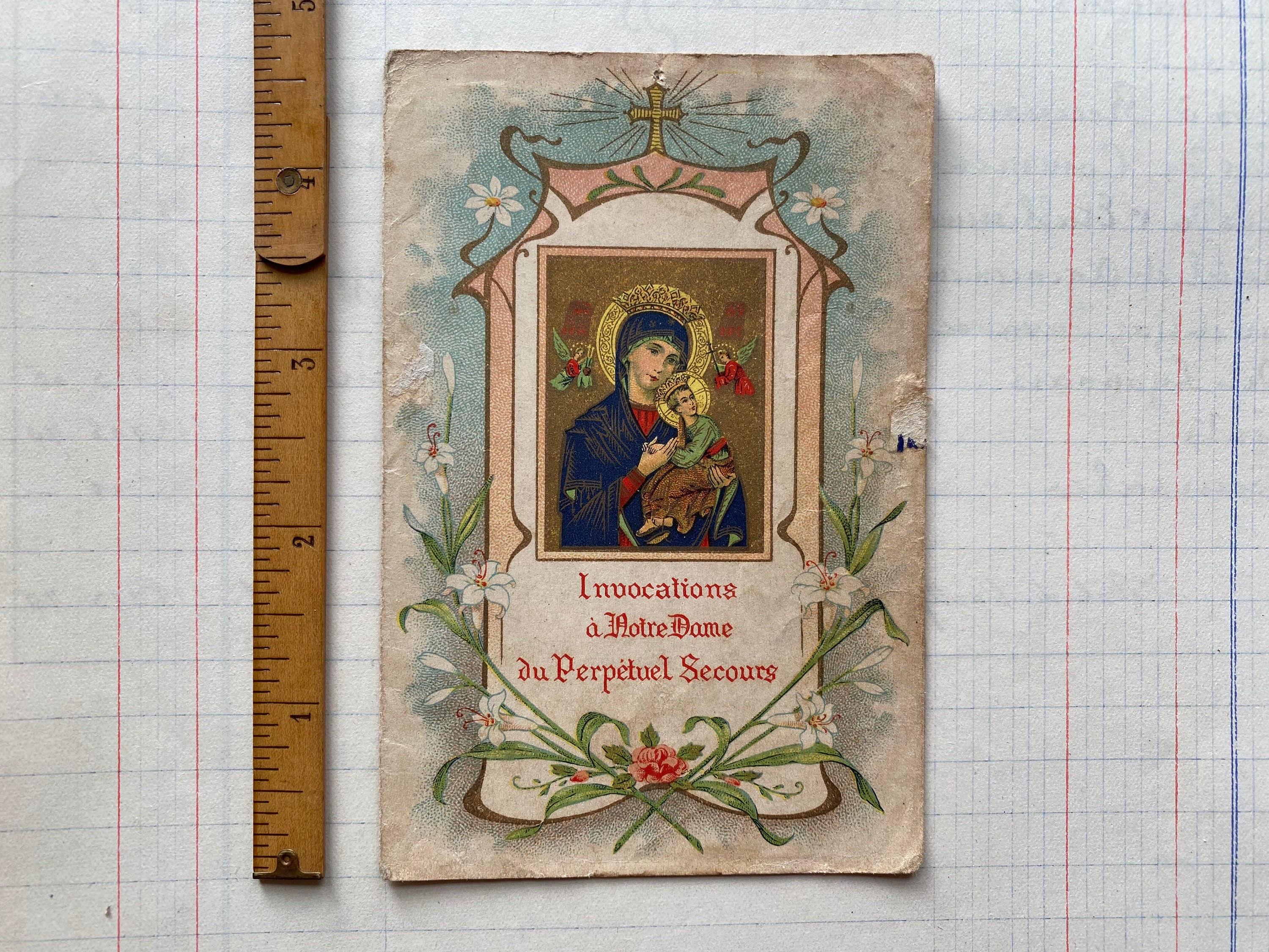 A Vintage French Prayer Card, Our Lady of Perpetual Help - Etsy