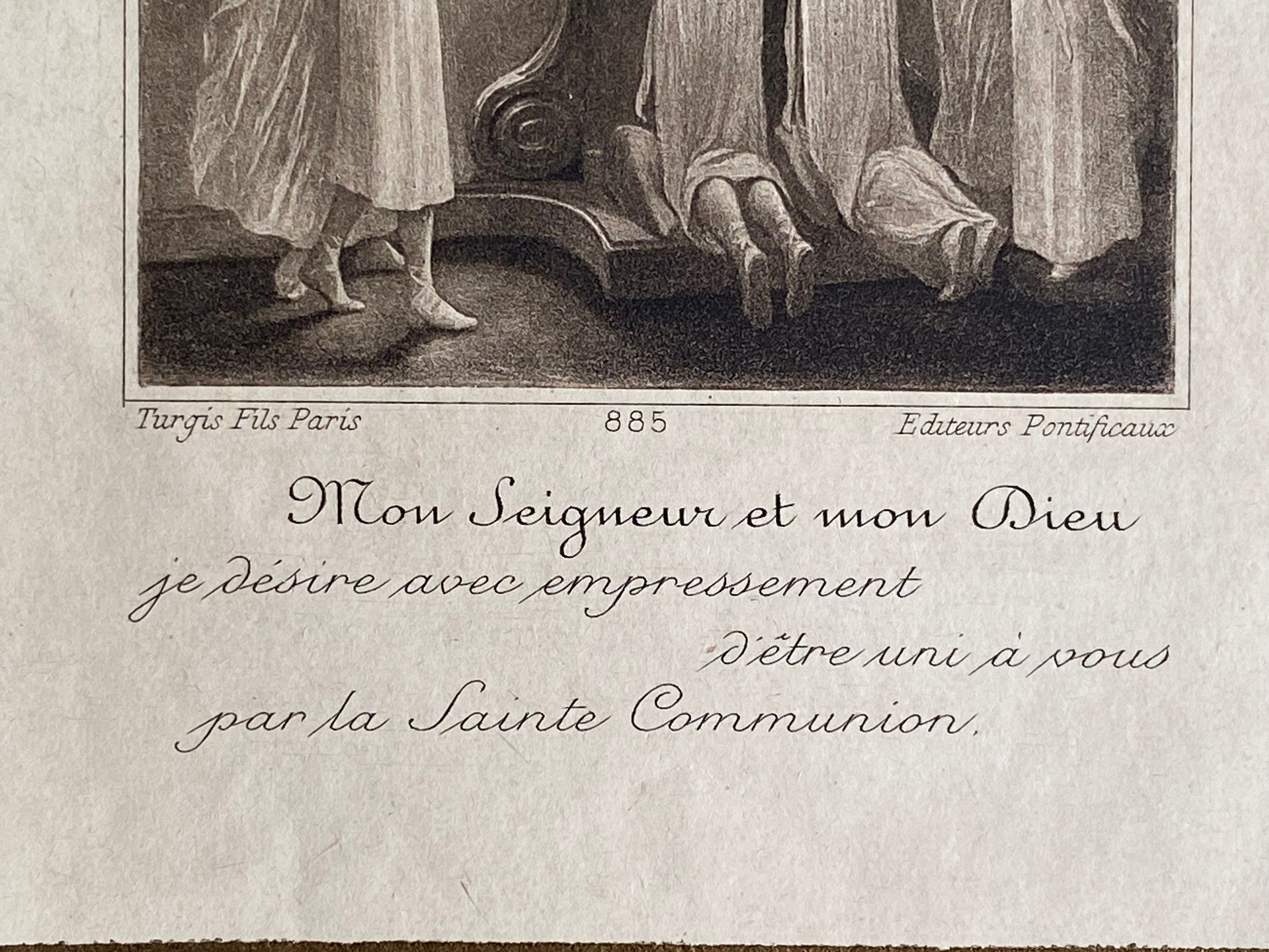 An Antique French Prayer Card, Angels, Our Lord - Etsy