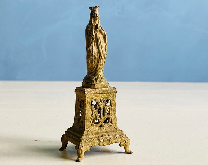 A Very Small Vintage French Statue of Our Lady - Etsy