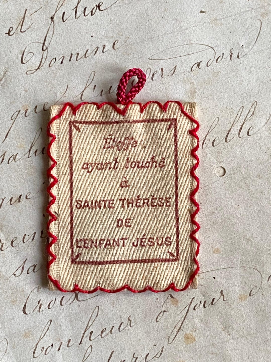 A Vintage French Cloth Relic of St Therese of Lisieux - Etsy