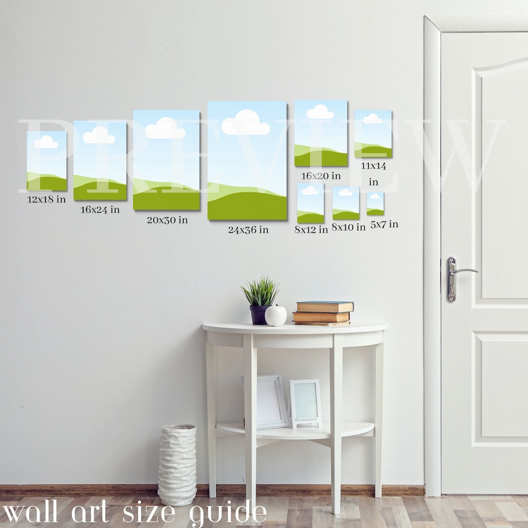 3 Editable Wall Art Size Guide Templates Art Size Guide Square Vertical ...