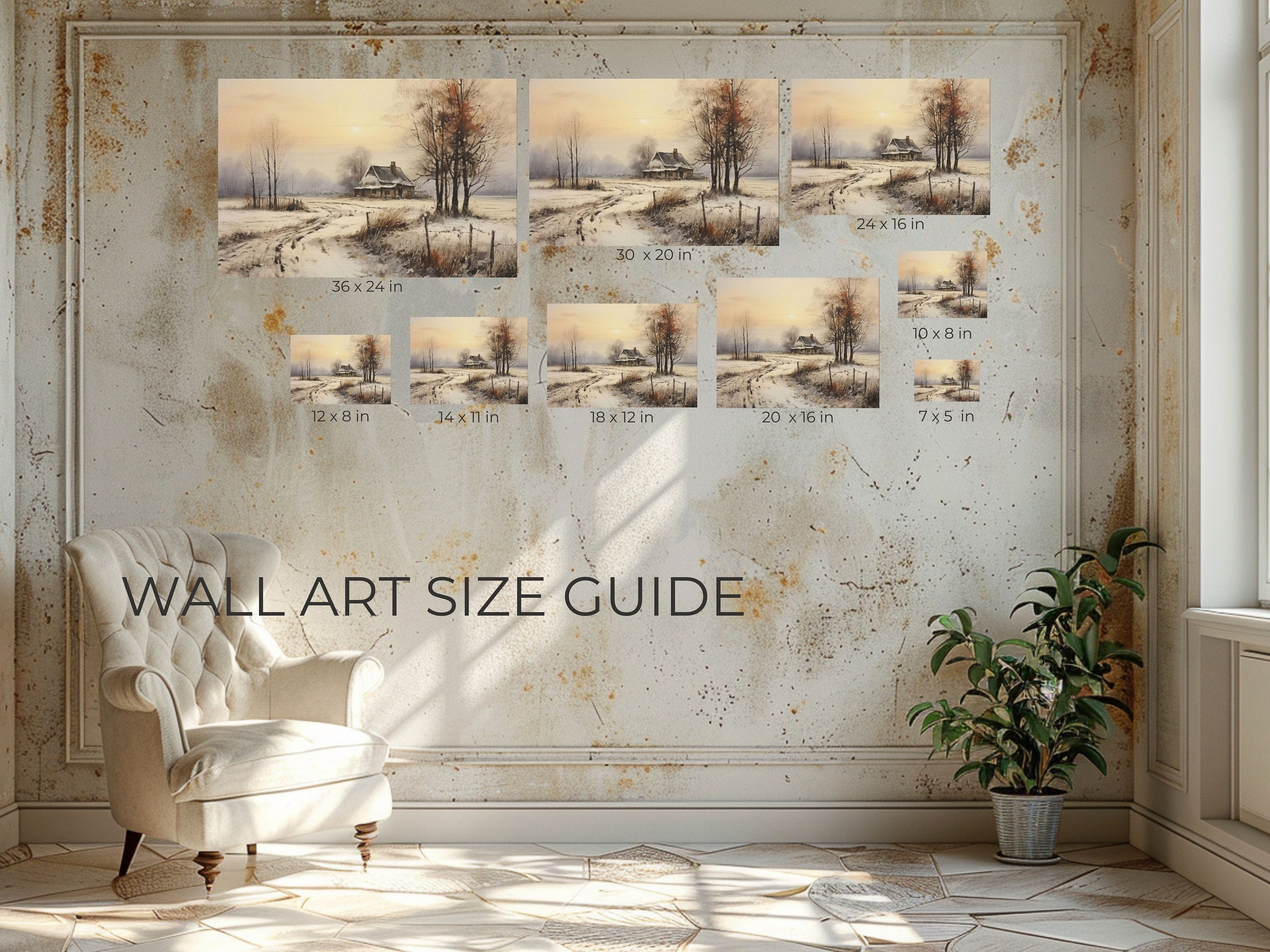 3 Editable Wall Art Size Guide Templates Art Size Guide Square Vertical ...