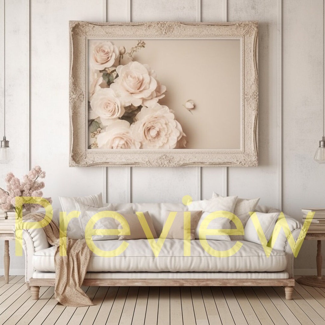 5 Frame Mockup Bundle Wallart Frame Mockup Bundle Natural Light Mockup ...