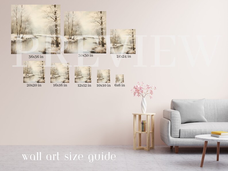 3 Editable Wall Art Size Guide Templates Art Size Guide Square Vertical ...