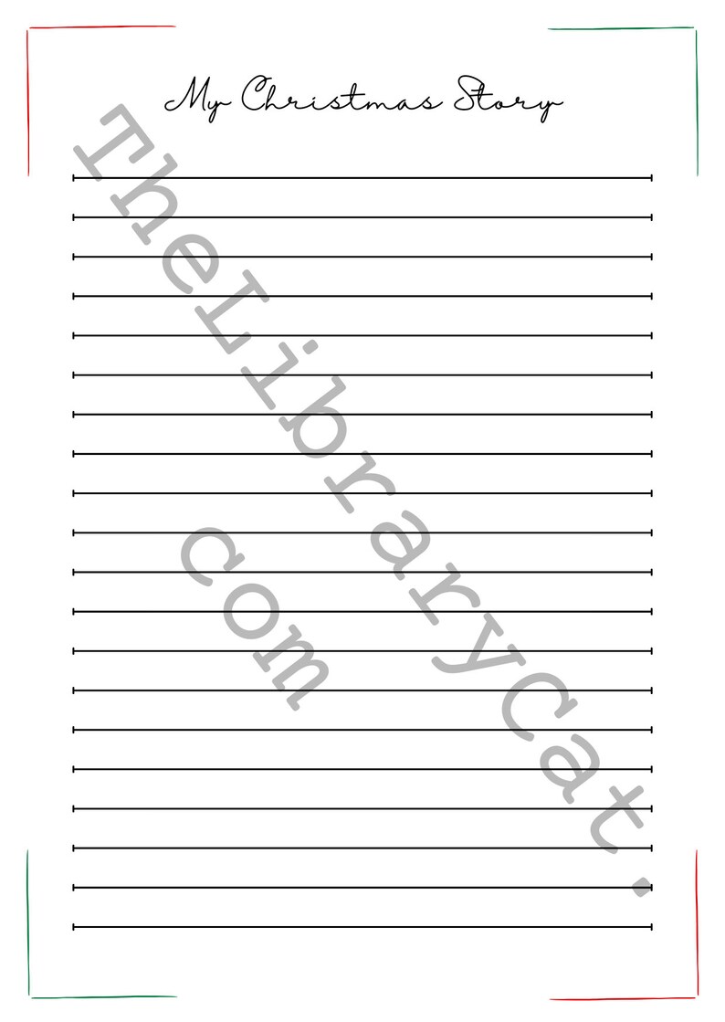 Christmas Story Stationery Printable - Etsy