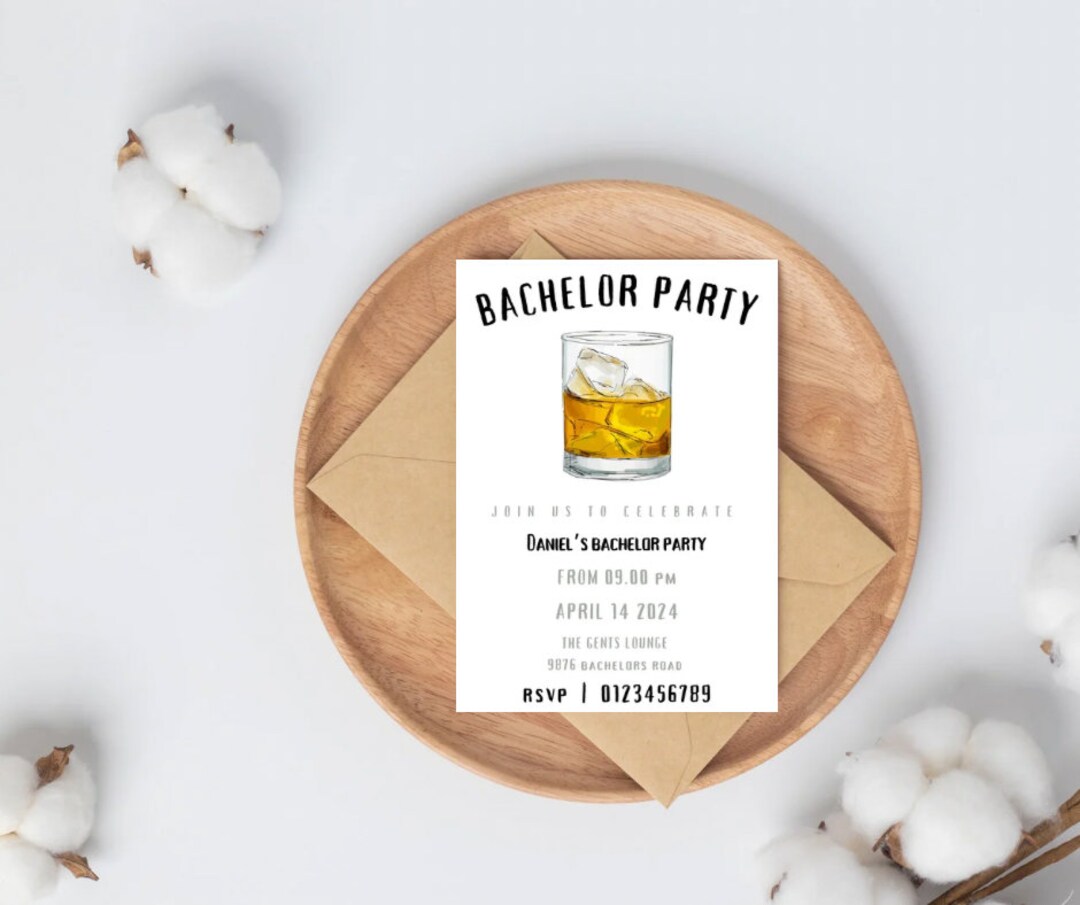 Customisable Bachelor Party Invitation - Etsy