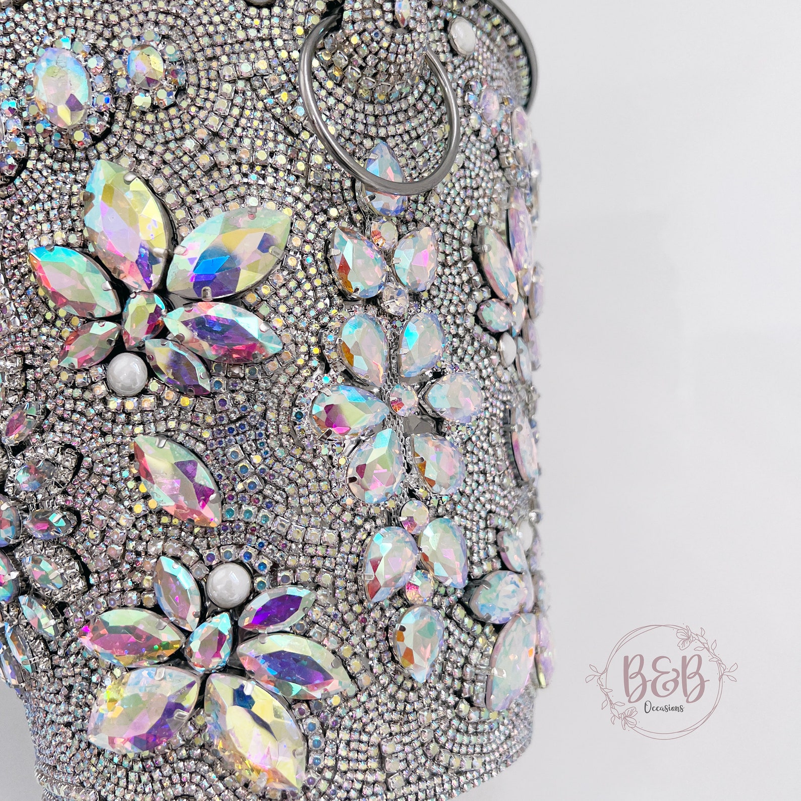 Crystal Rhinestone Diamond Luxury Bling Champagne Bucket AB Crystals - Etsy