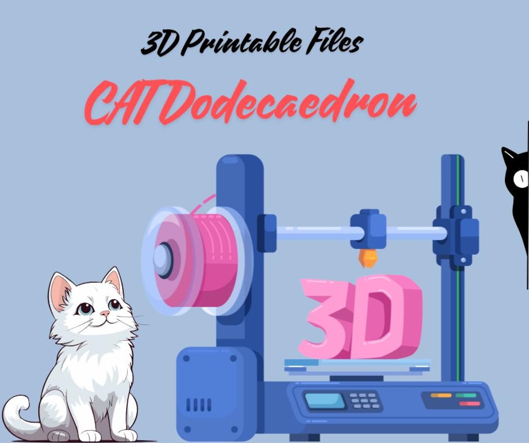 3D Print Cat House Files | Geometric Pet Bed STL Plan | Animaldelux ...