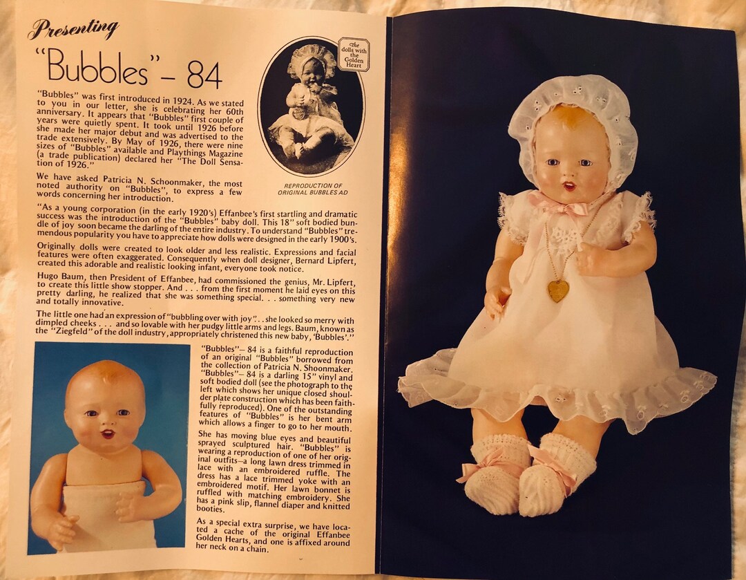 Effanbee "bubbles" Vintage Limited Edition Collectible Doll No. 1658 of ...