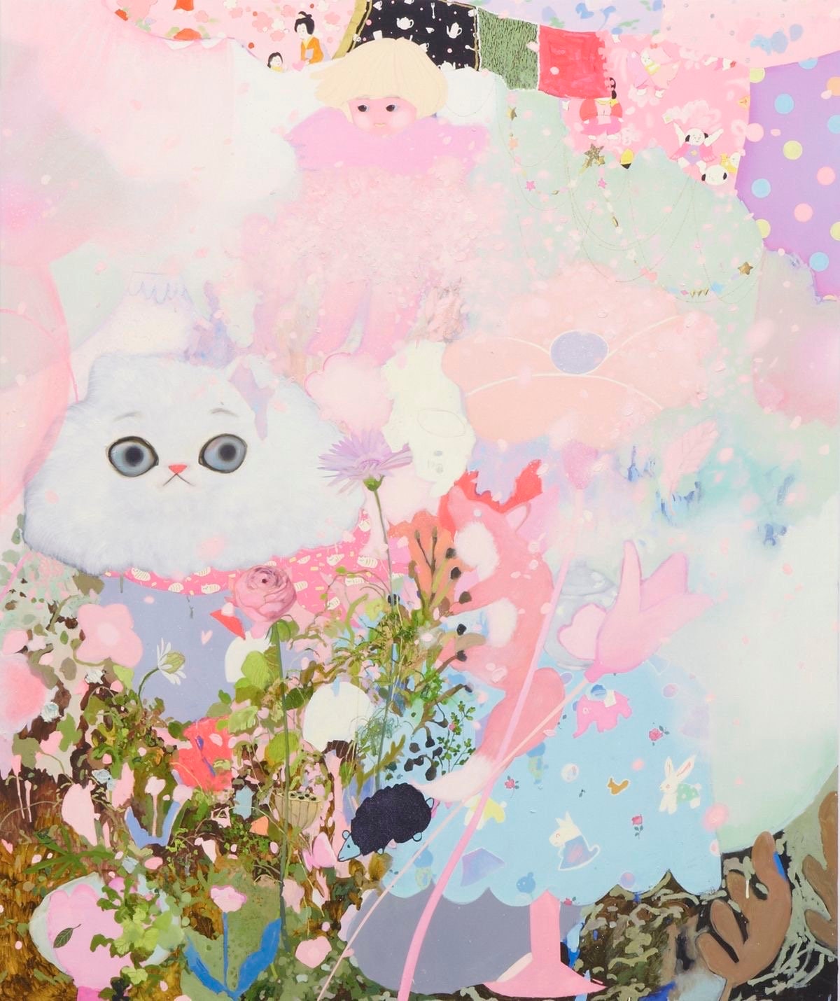 Tomoko Nagai Painting on Canvas Cute Drawings , Baby Room Decor ...