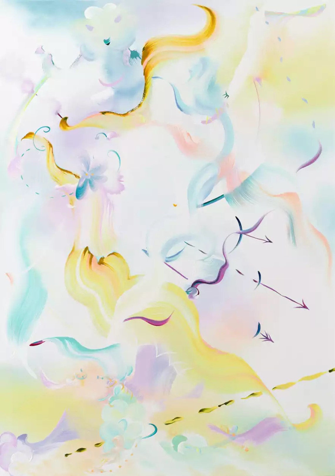 Fiona Rae Artist Royal Academy Works Canvas Wall Art Bedroom Decor ...