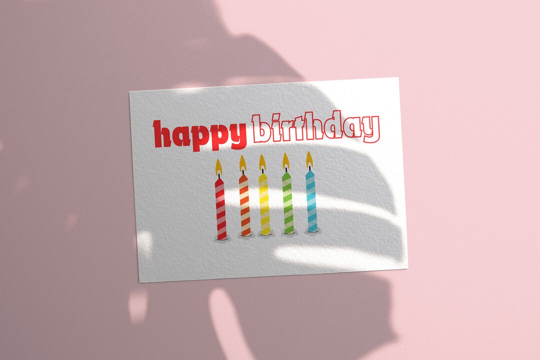Editable Card Canva Template - Birthday Card - Etsy