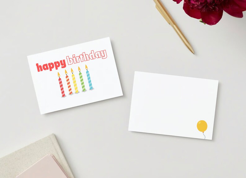 Editable Card Canva Template - Birthday Card - Etsy Australia