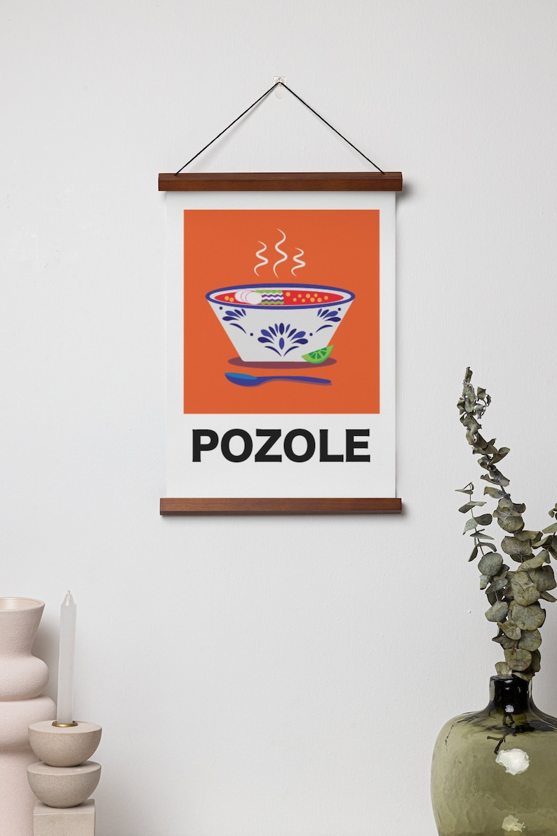 Pozole Poster, Soup Poster, Digital Download, Home Decor, Food Art ...