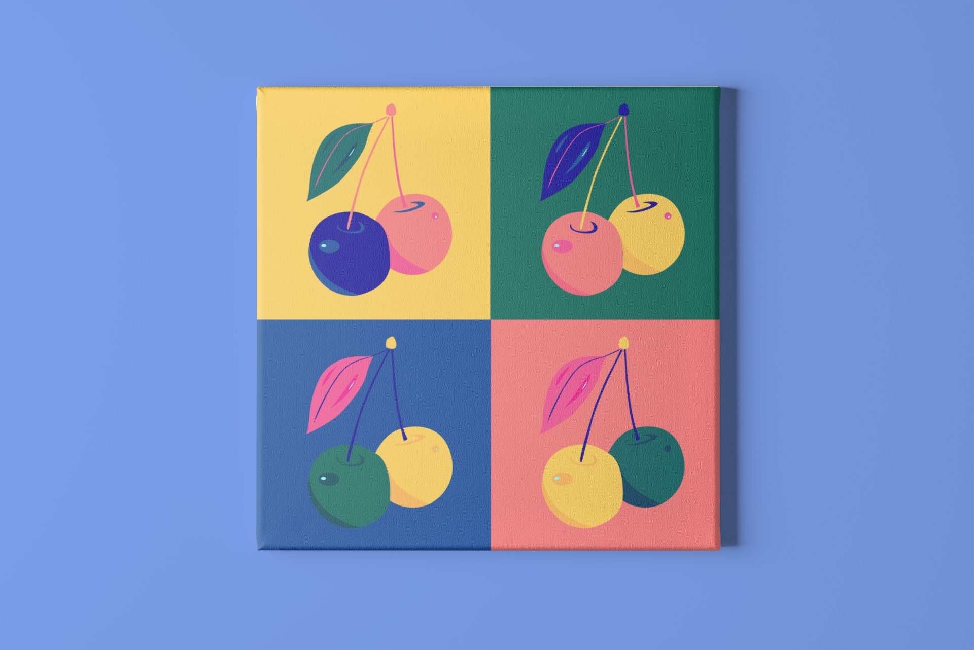 Cherry Print, Cherry Poster, Digital Download, Home Decor, Food Art - Etsy