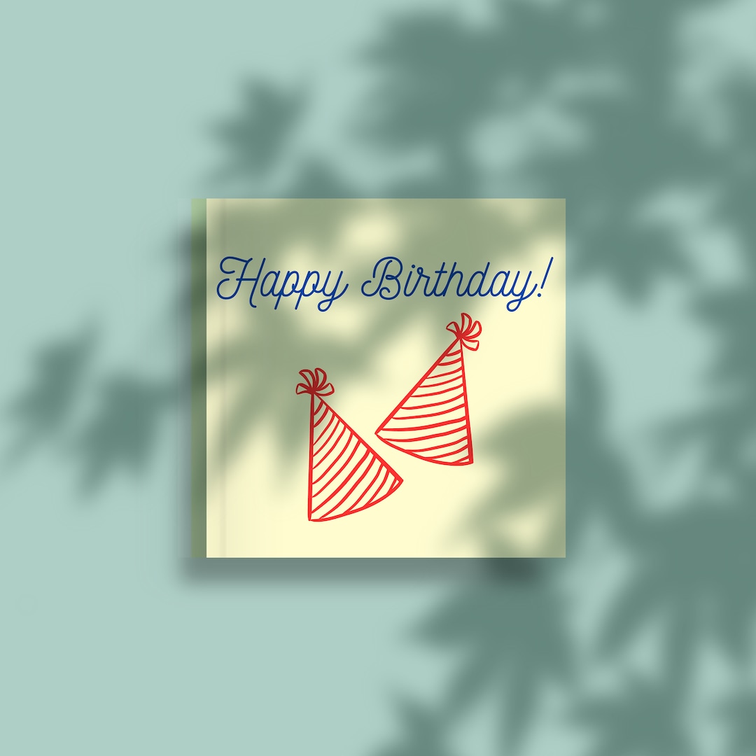 Editable Card Canva Template - Birthday Card - Etsy