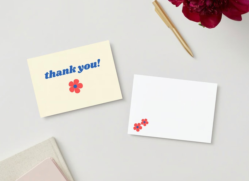 Editable Card Canva Template - Thank You Card - Etsy