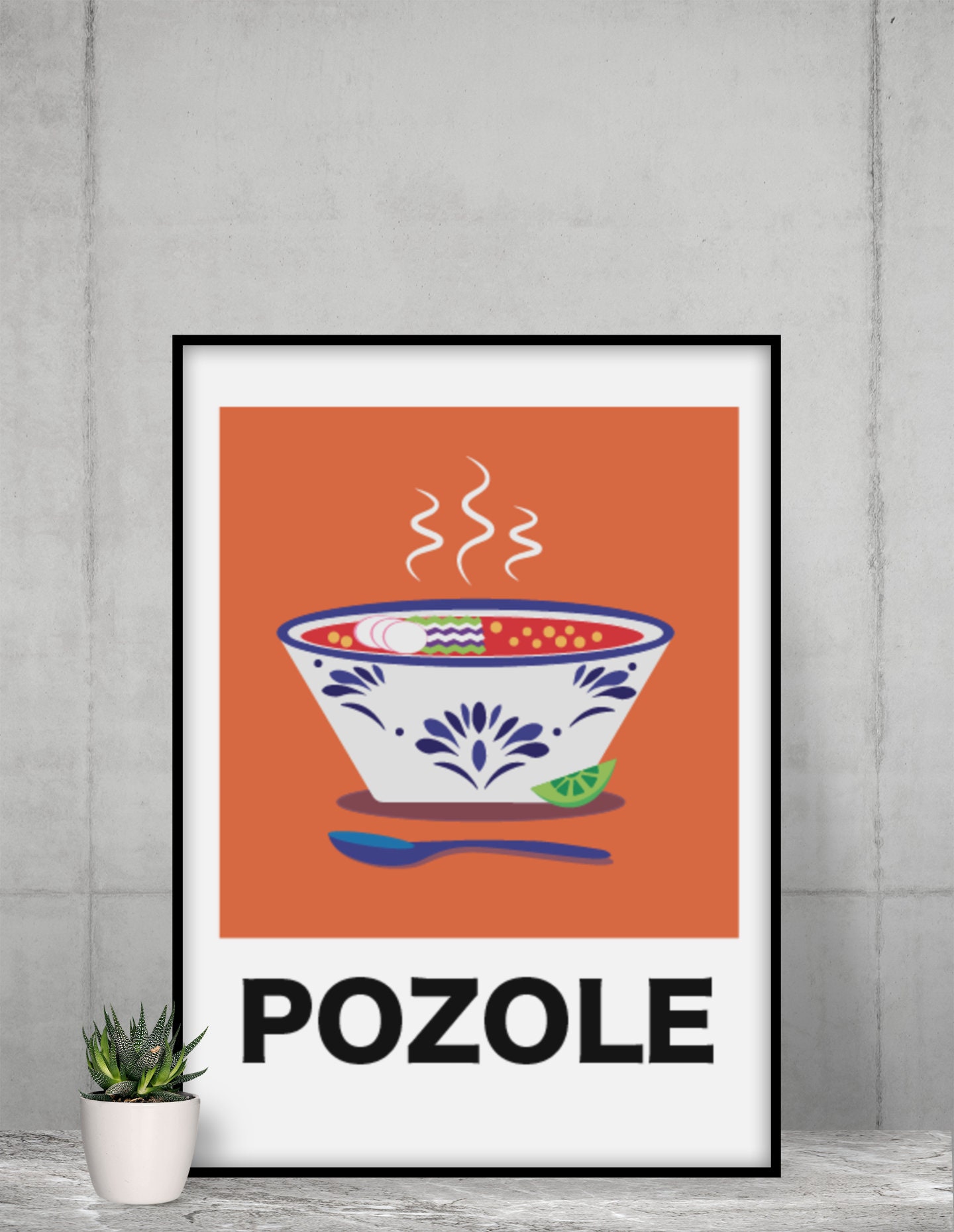 Pozole Poster, Soup Poster, Digital Download, Home Decor, Food Art ...