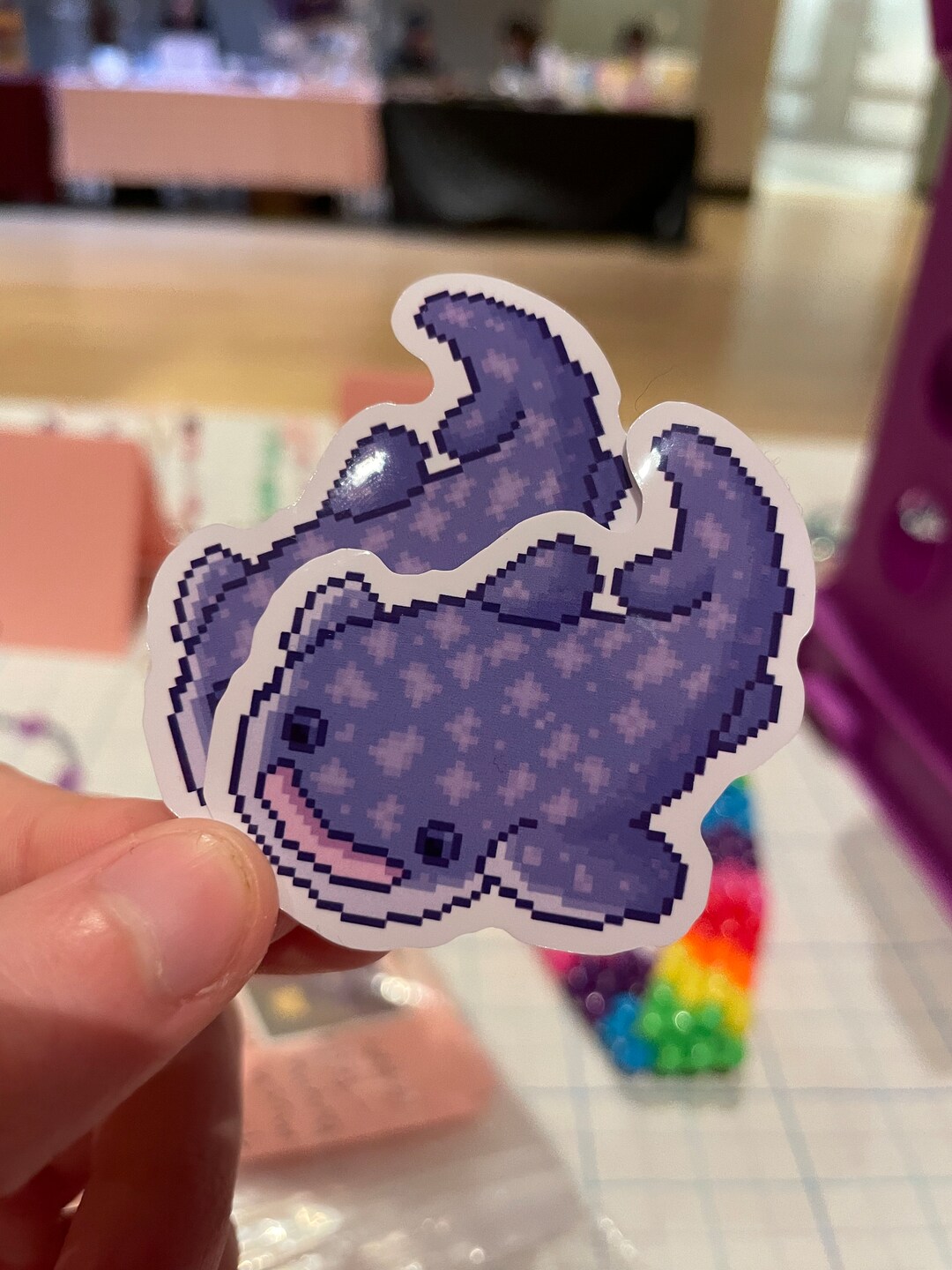 Whale Shark Stickers Pixel Art, 8bit - Etsy
