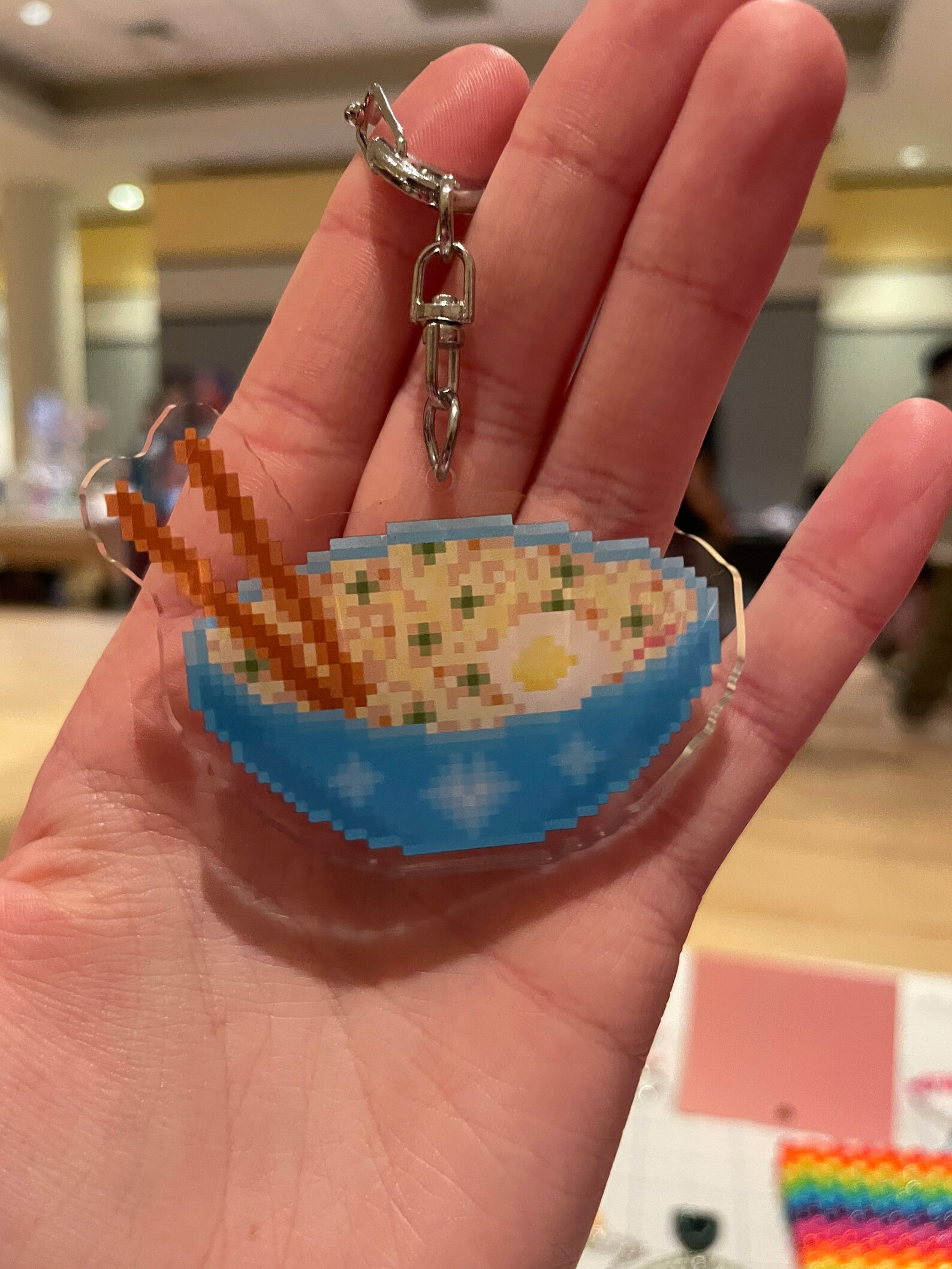 Ramen Pixel Art Acrylic Keychain - Etsy