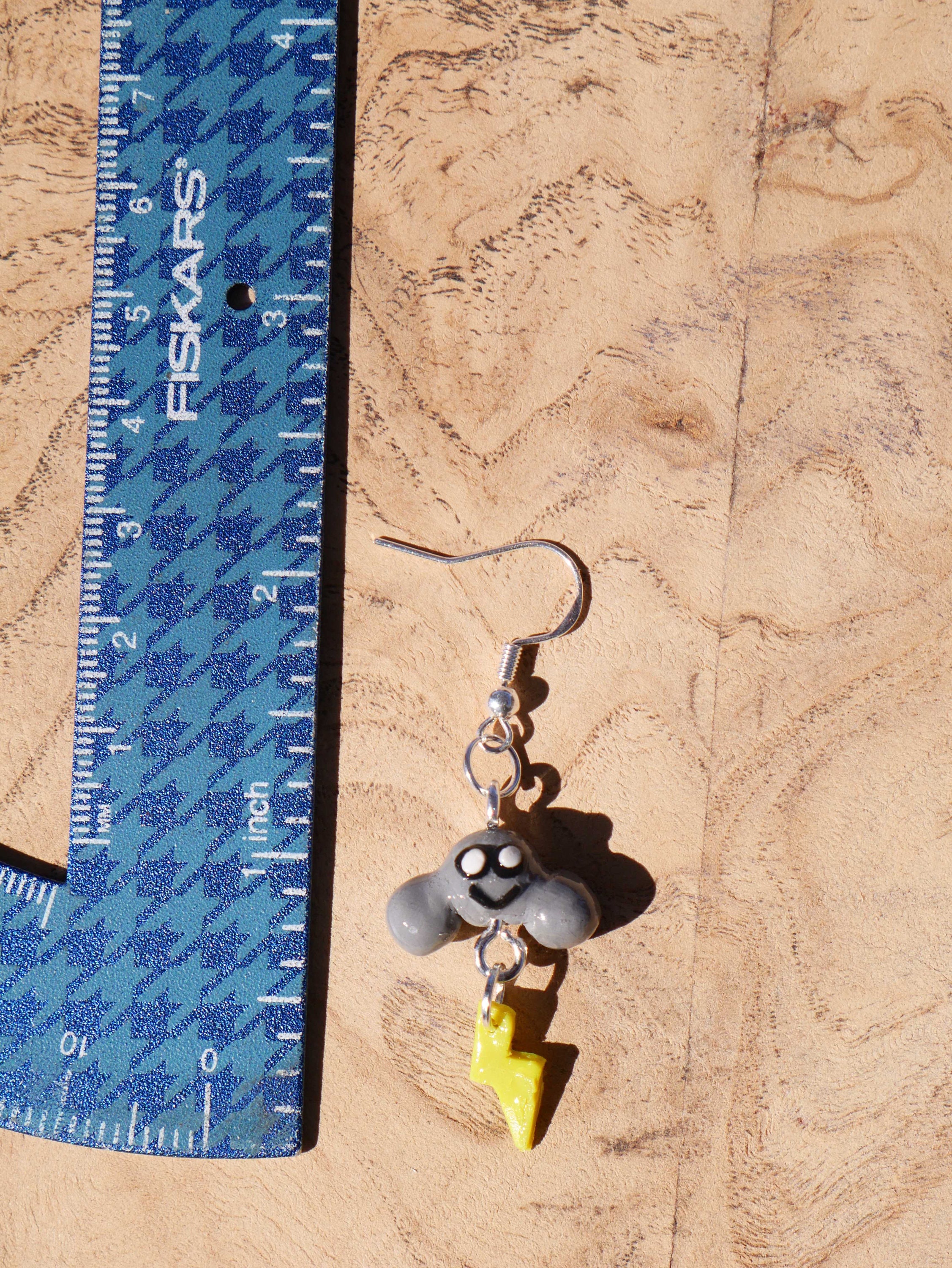 Adorable Rain Cloud Kawaii Animated Stud/dangle Earrings - Etsy