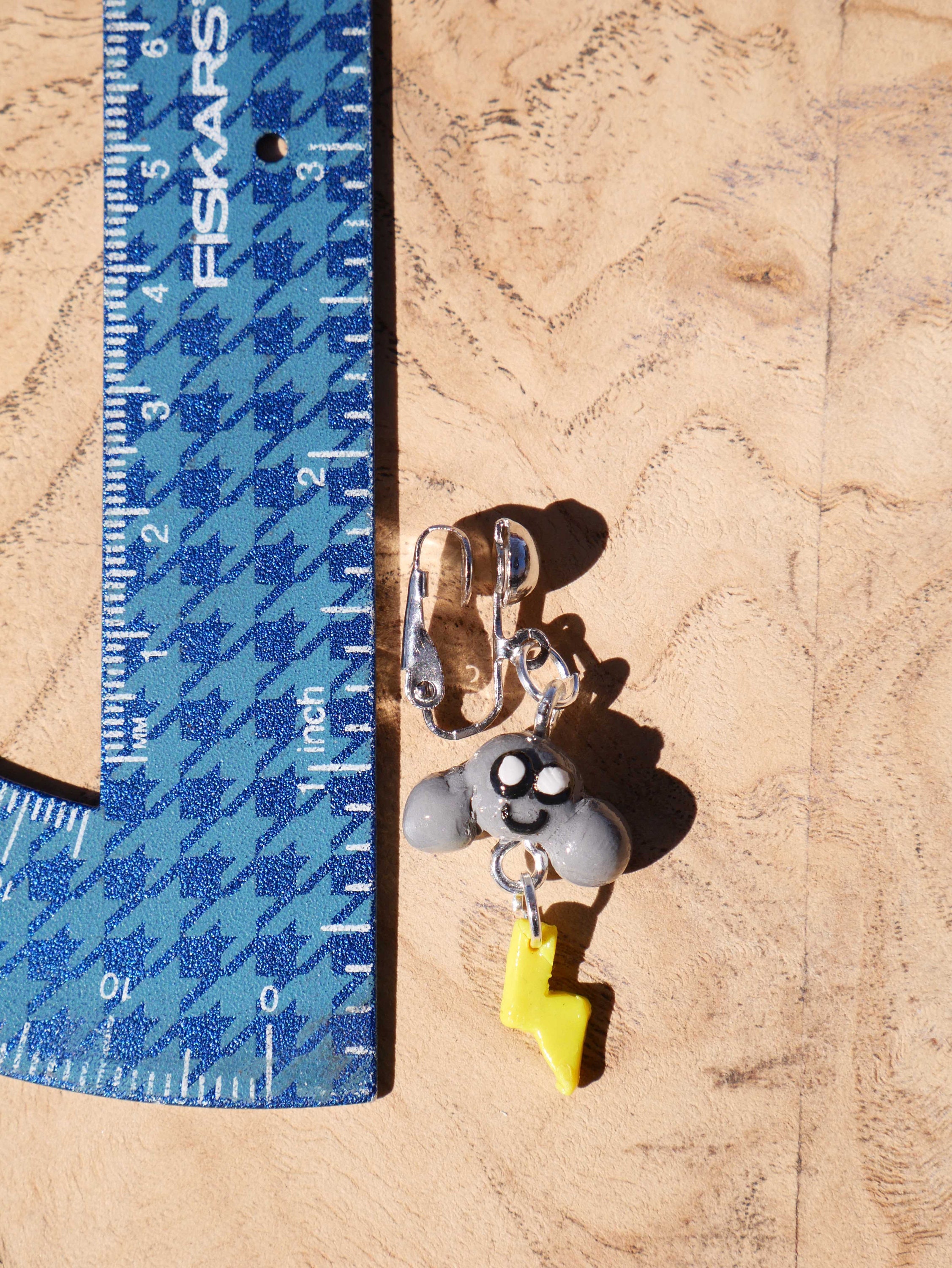 Adorable Rain Cloud Kawaii Animated Stud/dangle Earrings - Etsy