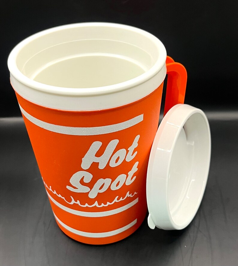 Vintage Orange Aladdin Hot Spot Plastic Insulated Advertising Mug - Etsy