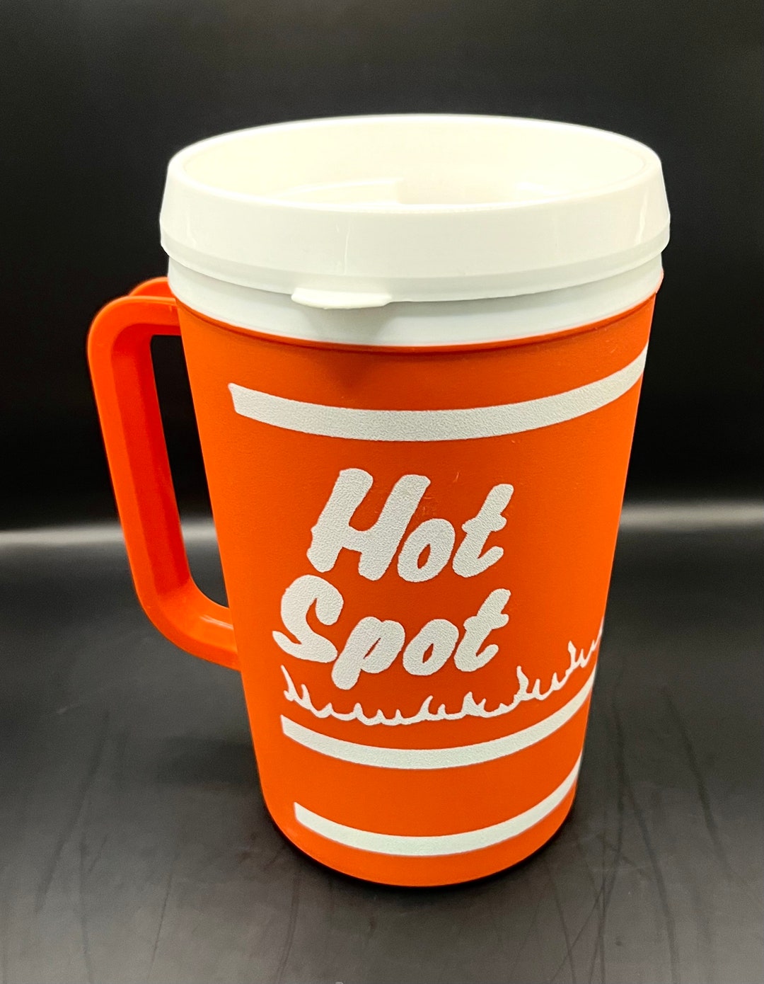 Vintage Orange Aladdin Hot Spot Plastic Insulated Advertising Mug - Etsy