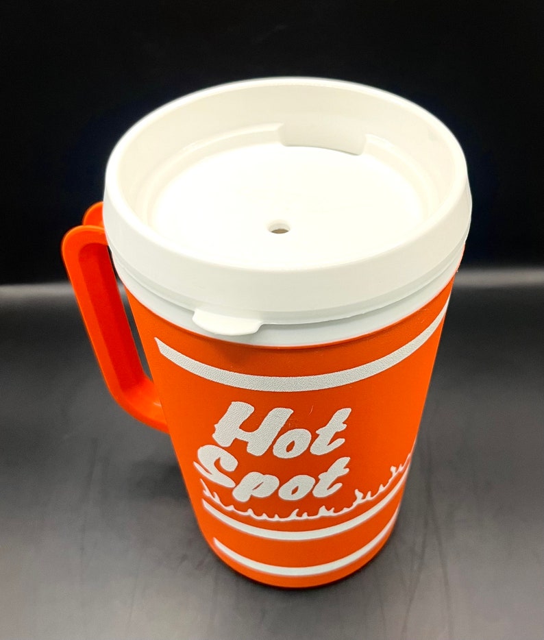 Vintage Orange Aladdin Hot Spot Plastic Insulated Advertising Mug - Etsy