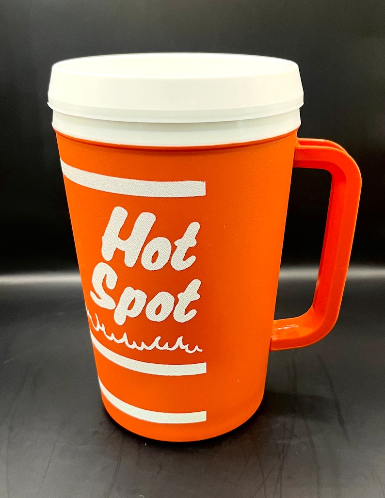 Vintage Orange Aladdin Hot Spot Plastic Insulated Advertising Mug - Etsy