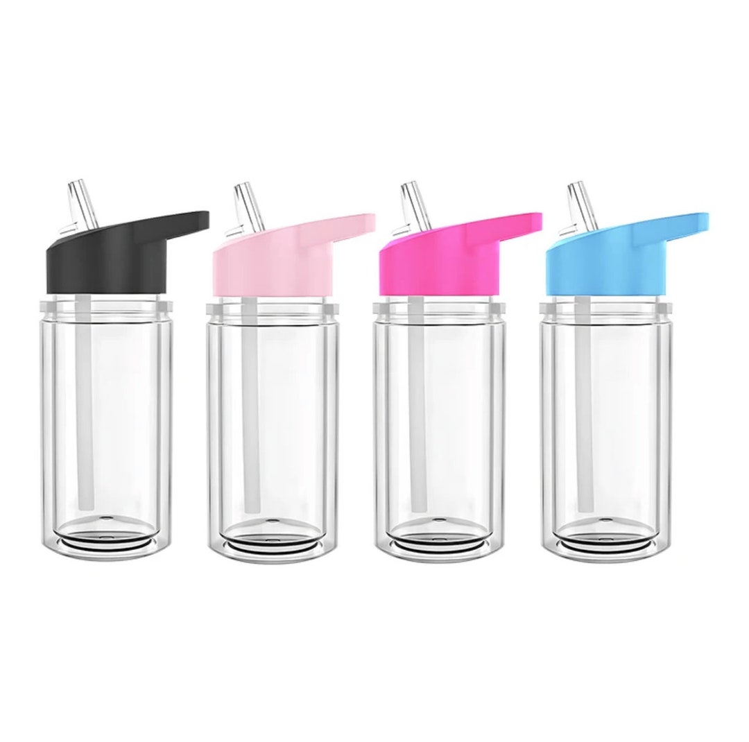 10oz Kids Flip Bottle - Double Wall - Plastic - Etsy