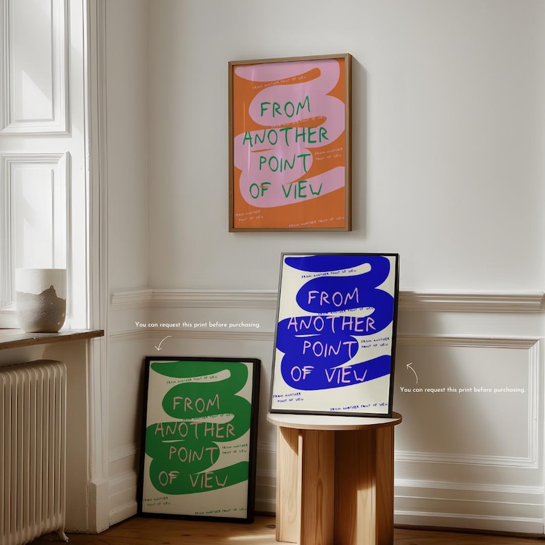 From ANOTHER POINT of View | Modern Abstract Wall Art, Minimalist Print ...