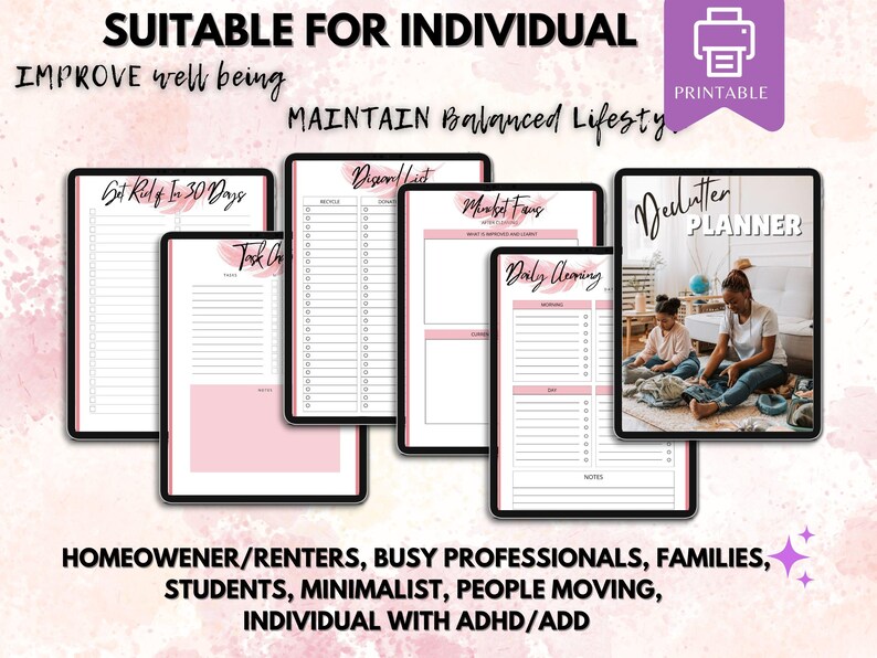 Done for You Comprehensive Declutter Worksheet | Efficient Home ...