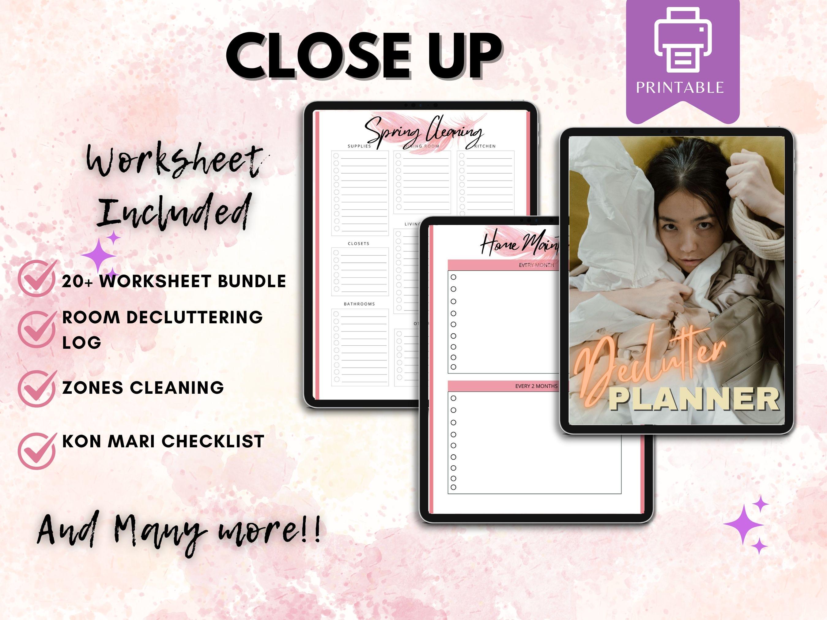 Done for You Comprehensive Declutter Worksheet | Efficient Home ...