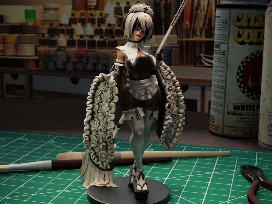 2B Robot Statue Digital 3D Model for Printing Stl File for 3D - Etsy