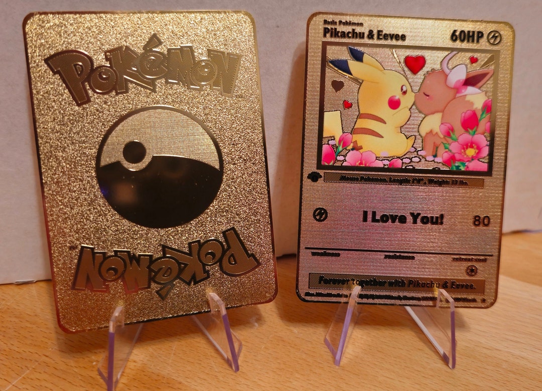Pikachu & Eevee Kissing I Choose You in Love Perfect Catch Valentine's ...