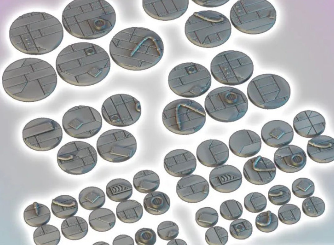 Cosmic Forge Pack of 450 Sci-fi Industrial Miniature Bases - Etsy