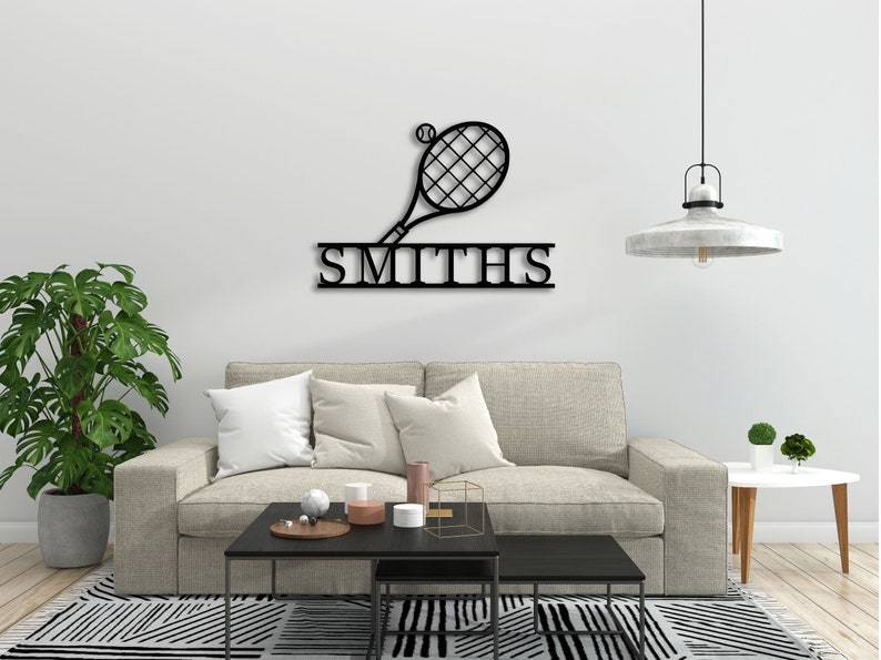 Personalized Tennis Gift Custom Tennis Metal Wall Art - Etsy