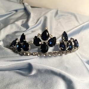 Midnight Blue Tiara for Ballet, Bridal, Prom, Costume - Etsy