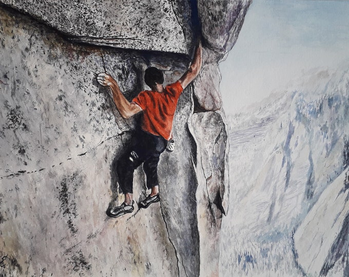 Silhouette Design Recycled Climbing Rope Art Unique Art Gifts Gifts for ...