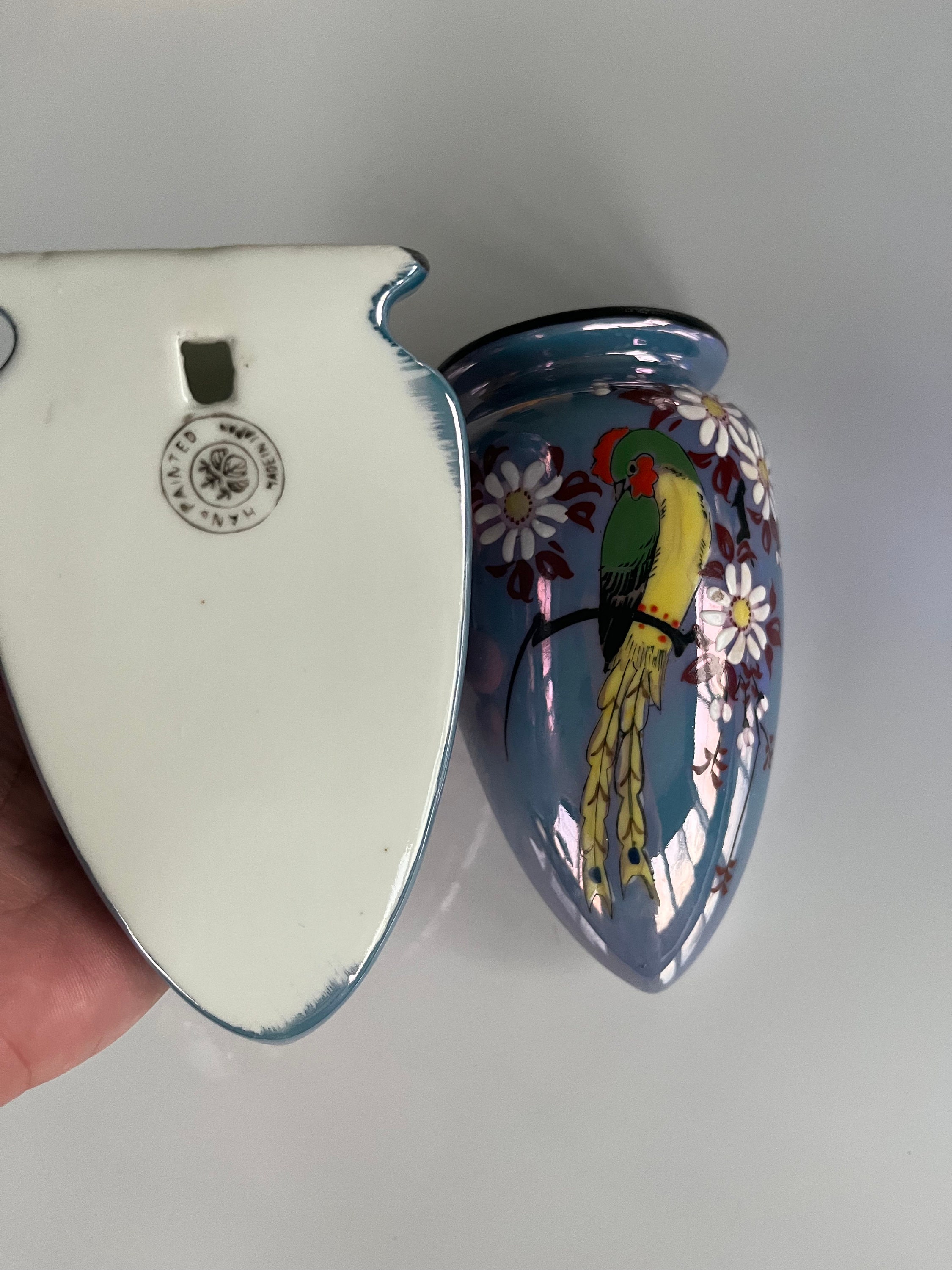 Vintage Lusterware Porcelain Wall Pockets, One Pair - Etsy