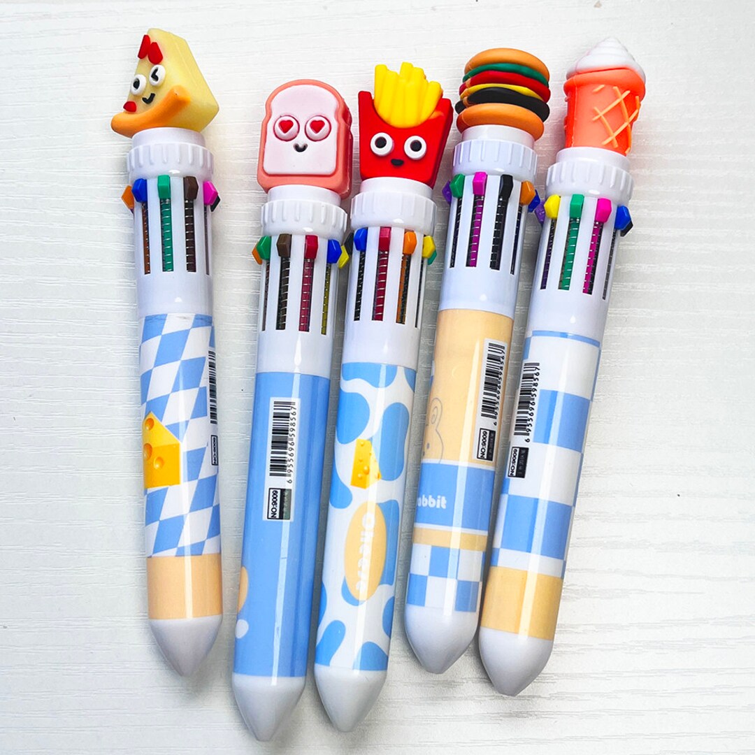 10 Colors Ballpoint Pen Children Student Graffiti Drawing Pen Bonus ...